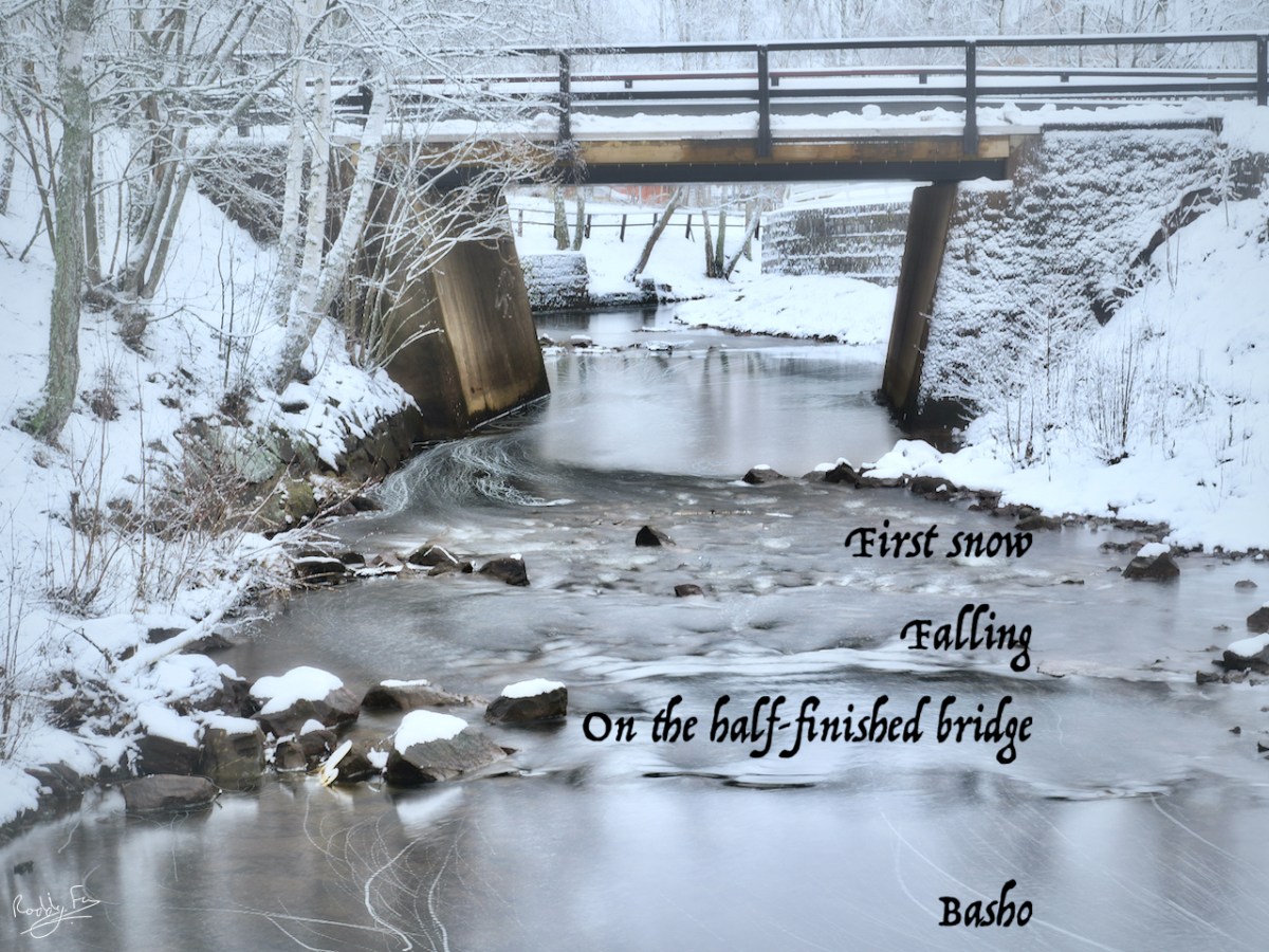 Three classic winter haiku set to snow-scenes on the Faluån, Dalarna ...